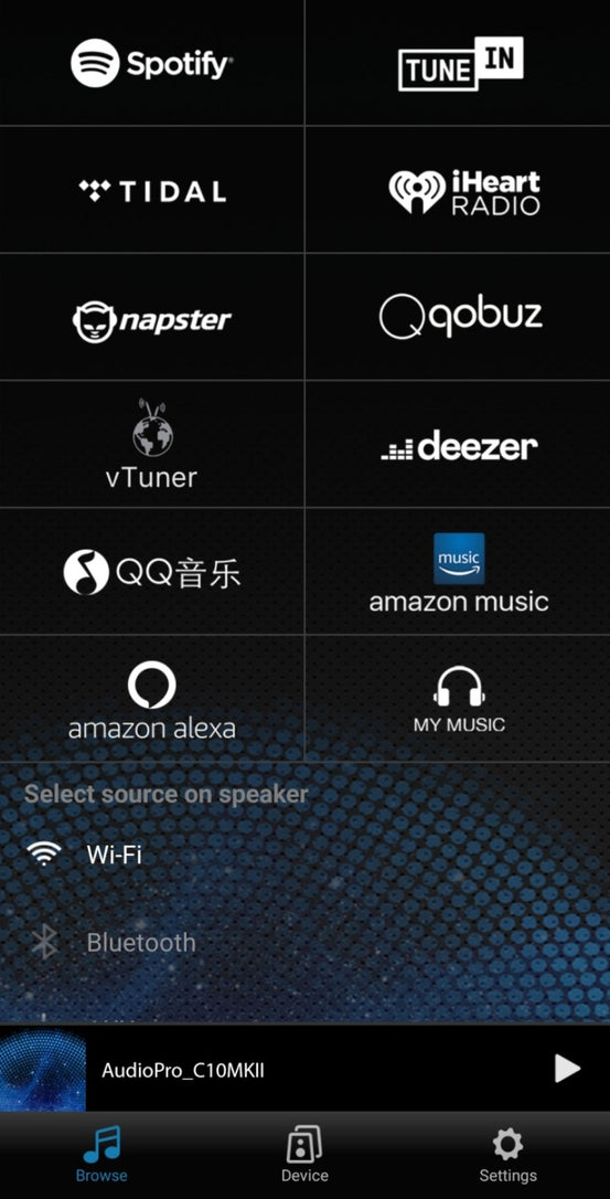 Audio Pro Control App
