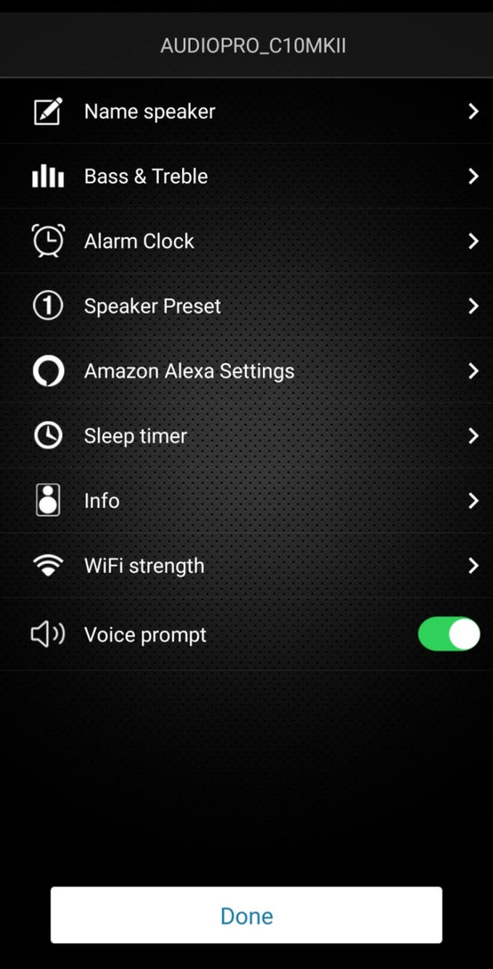 Audio Pro Control App
